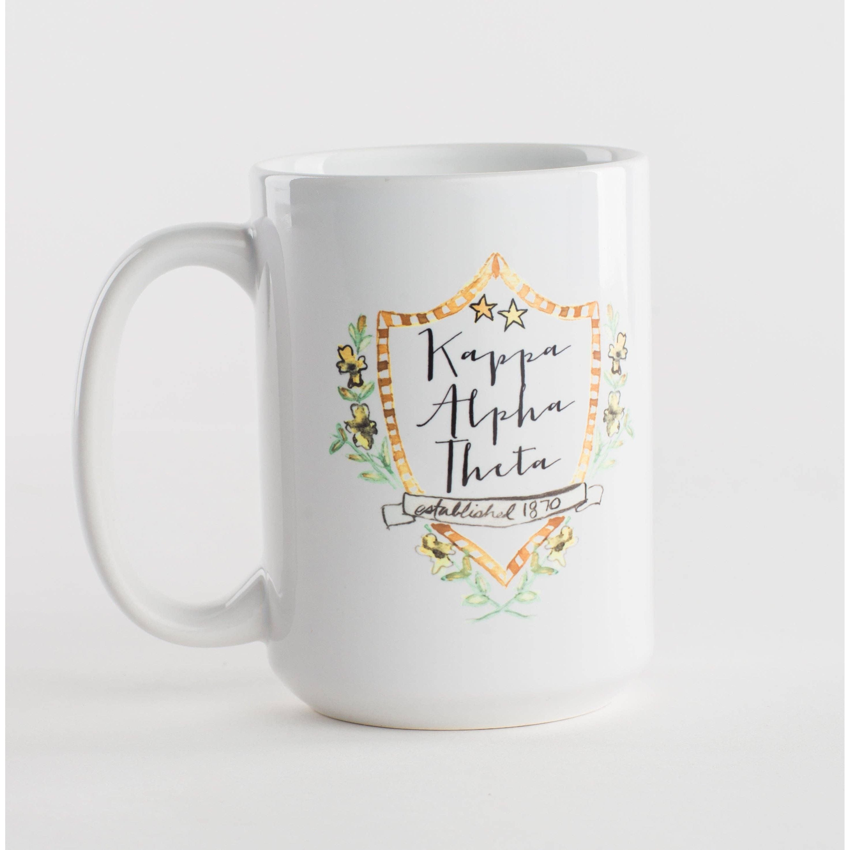 Kappa Alpha Theta Sorority & Greek MOTIF Mug – Well Gifted